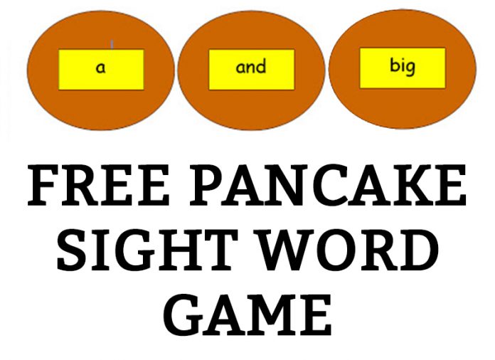 Free Pancake Sight Word Game - Mom Envy