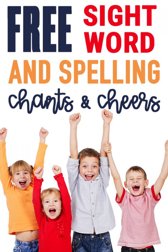 Sight Word Chants and Cheers - Mom Envy