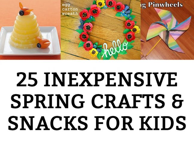 25 Spring Crafts and Snacks for Kids - Mom Envy