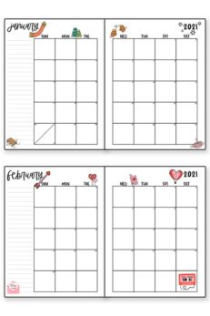 2021 Calendar Printable - Free 2021 Monthly Calendar