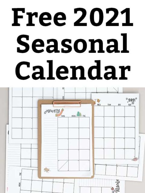 Free Printable 2021 Calendars