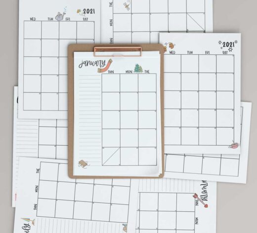 2021 Calendar Printable - Free 2021 Monthly Calendar