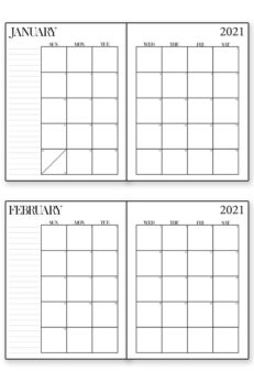 2021 Free Printable Calendar - Neutral 2021 Calendar