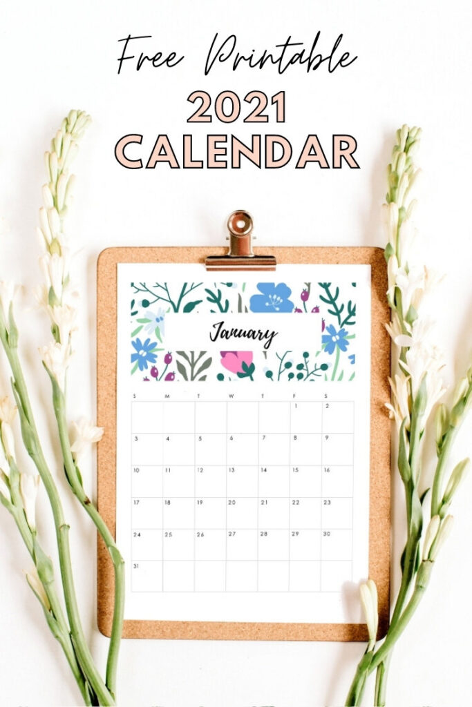 Free Printable 2021 Calendars