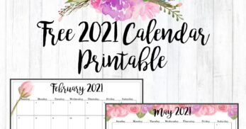 Free Printable 2021 Calendars
