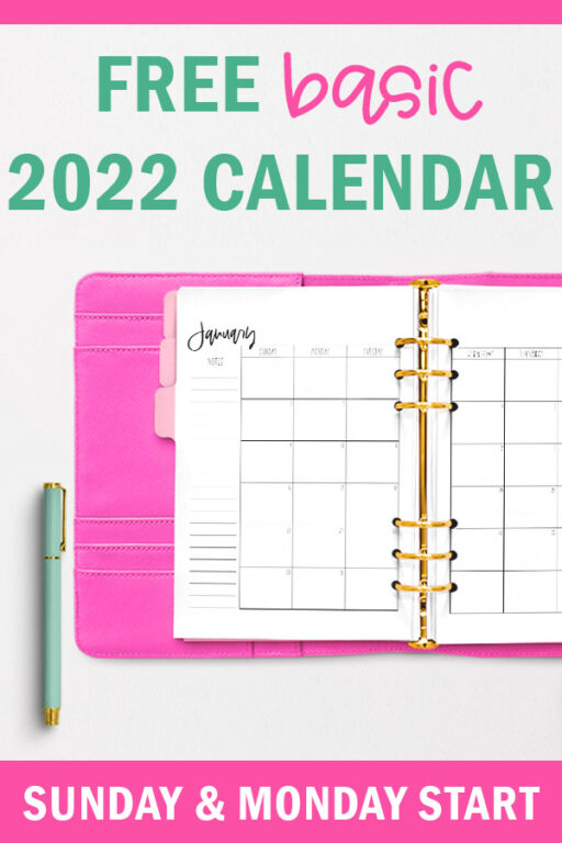 2022-Free-Printable-Calendar-Pinterest - Mom Envy