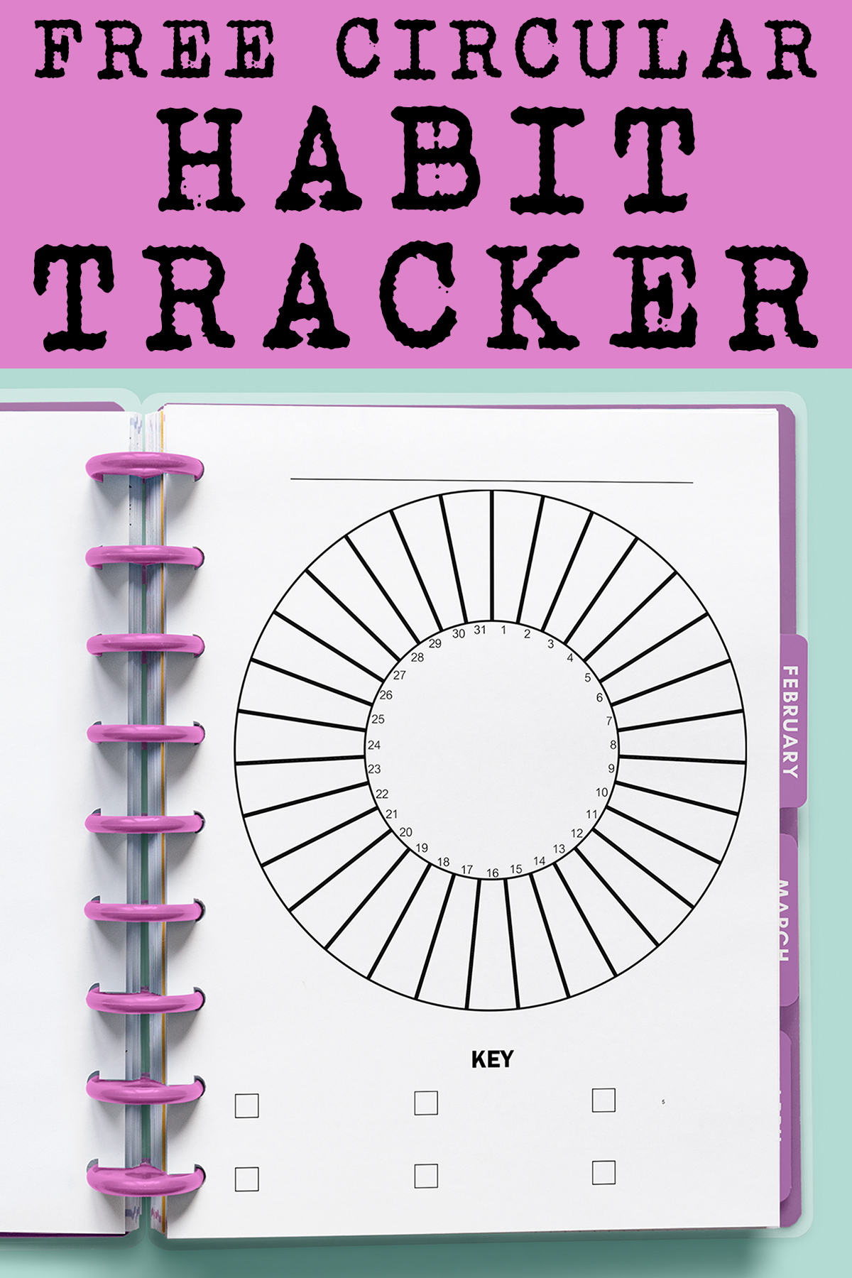 Free Circle Habit Tracker Printable & Digital Planning File - Free ...