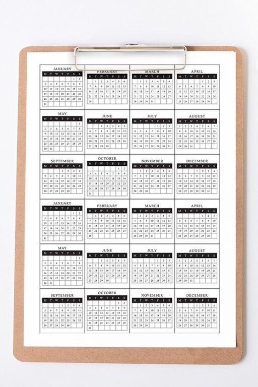 Free Mini Calendar Printables & Digital Planner Files for 2022