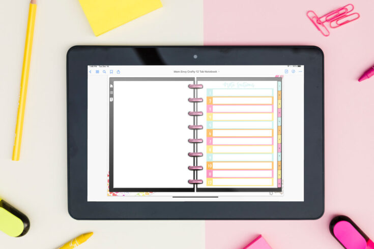 Free Digital Notebook - Craft Themed