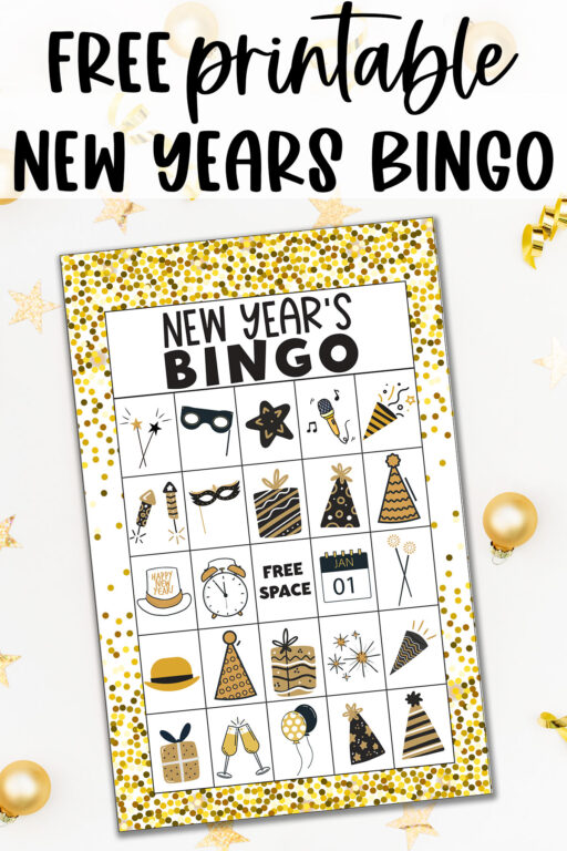New Year's Bingo - Free Printable New Years Bingo Cards (40 cards in set)