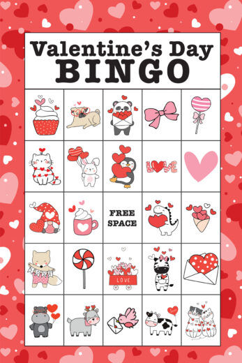 Free Valentine Bingo - Free Valentine Bingo Cards - 40 Unique Cards