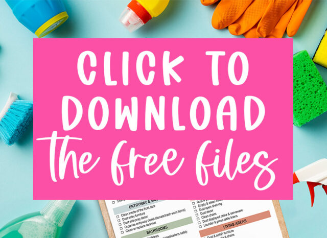 Spring Cleaning Checklist - Free Customizable Printable List Included