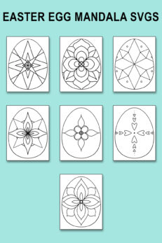 Easter Egg SVGs - 60 Free Easter Silhouette & Cricut Files