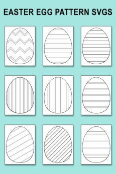 Easter Egg SVGs - 60 Free Easter Silhouette & Cricut Files