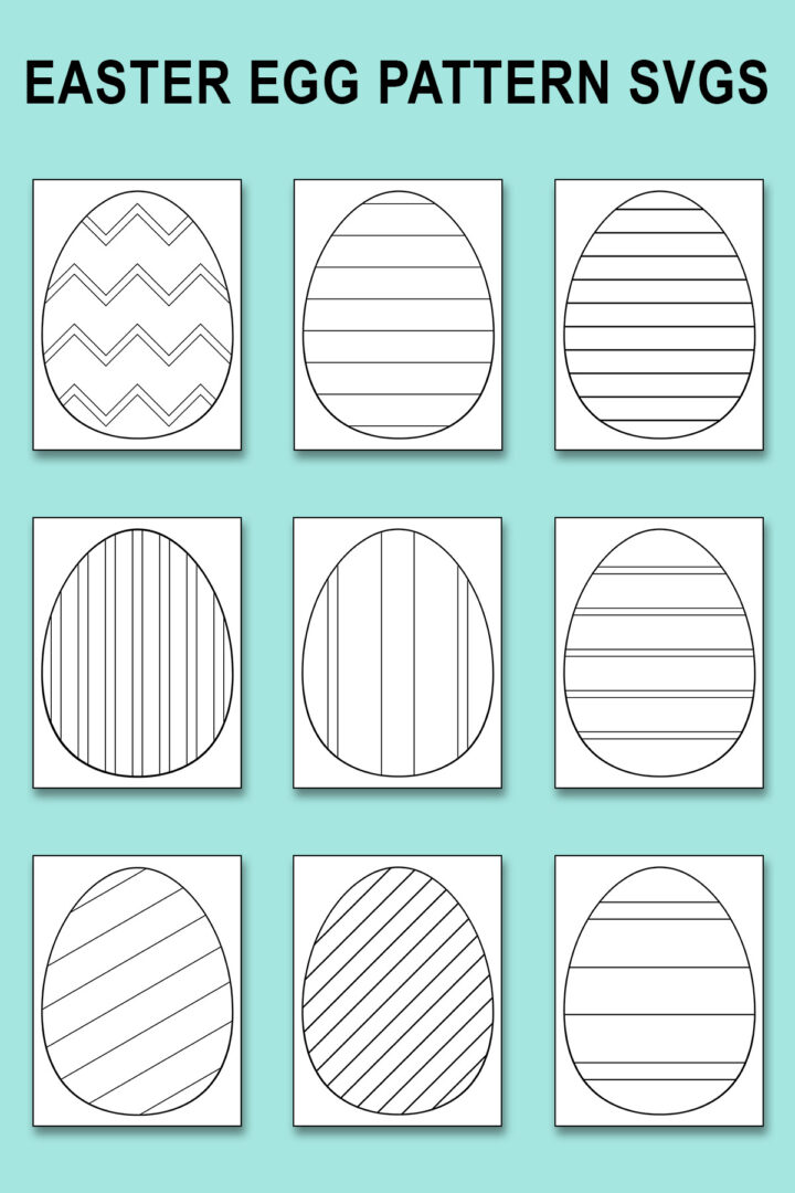 Easter Egg SVGs - 60 Free Easter Silhouette & Cricut Files