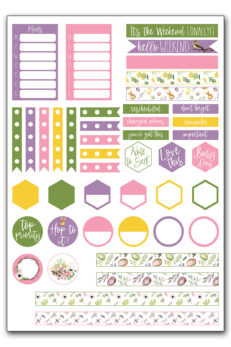 Free Easter Planner Stickers - Free Printable and Digital Stickers Included