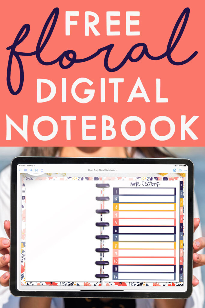 Free-Digital-Notebook-Floral-Design-Pinterest-2 - Mom Envy