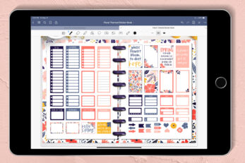 Printable Flower Stickers - Free Floral Planner Stickers
