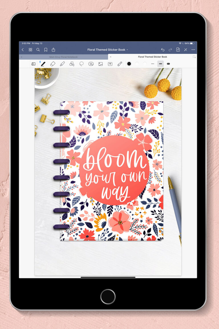 Printable Flower Stickers - Free Floral Planner Stickers