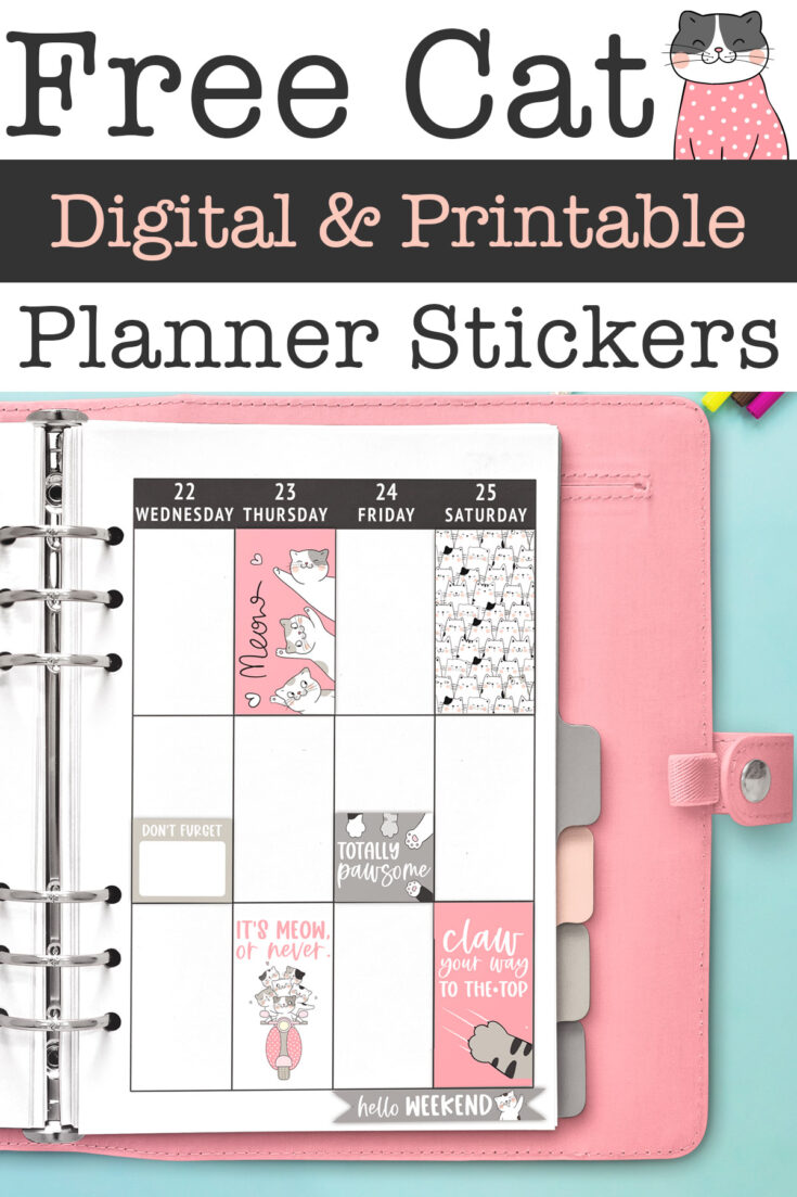 Free Cat Digital Notebook