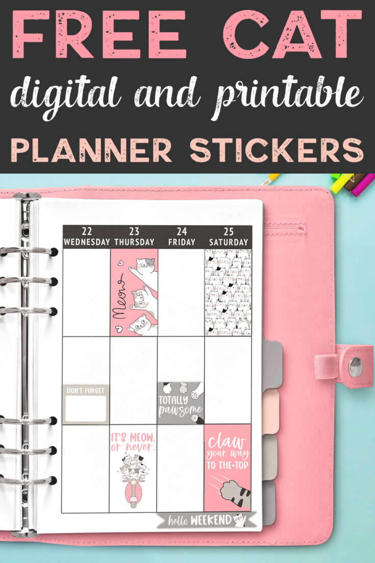 Free Cat Planner Cover Printables