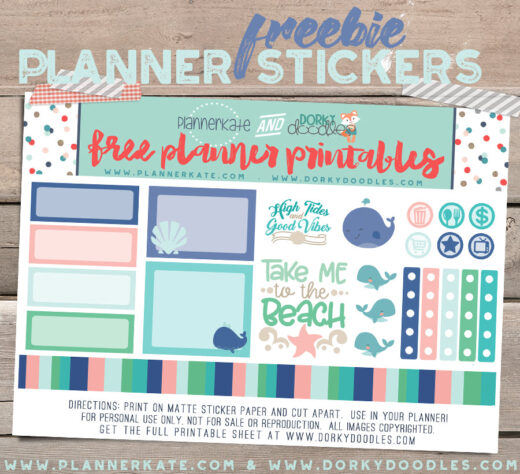 35+ Summer Planner Stickers and Inserts Round Up