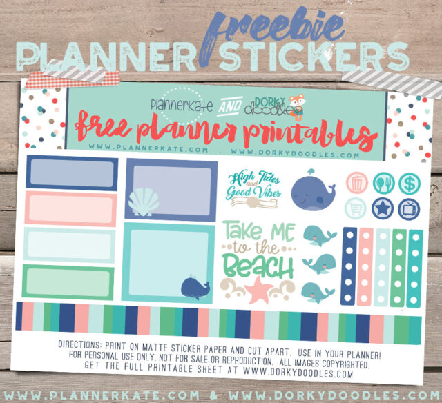 35+ Summer Planner Stickers and Inserts Round Up