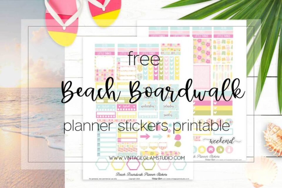 35+ Summer Planner Stickers and Inserts Round Up