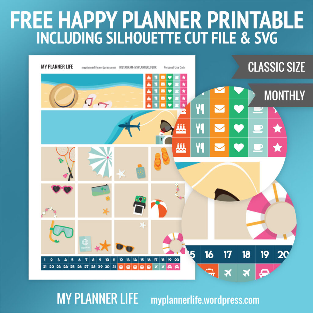 35+ Summer Planner Stickers and Inserts Round Up