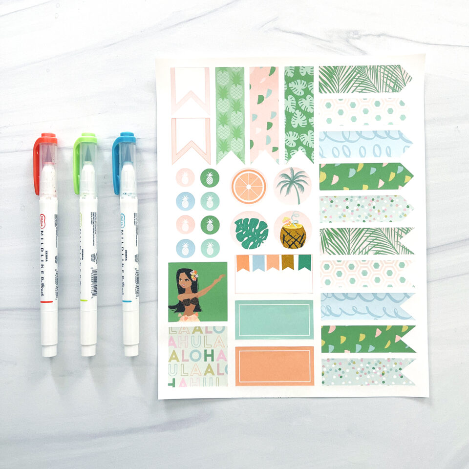 35+ Summer Planner Stickers and Inserts Round Up