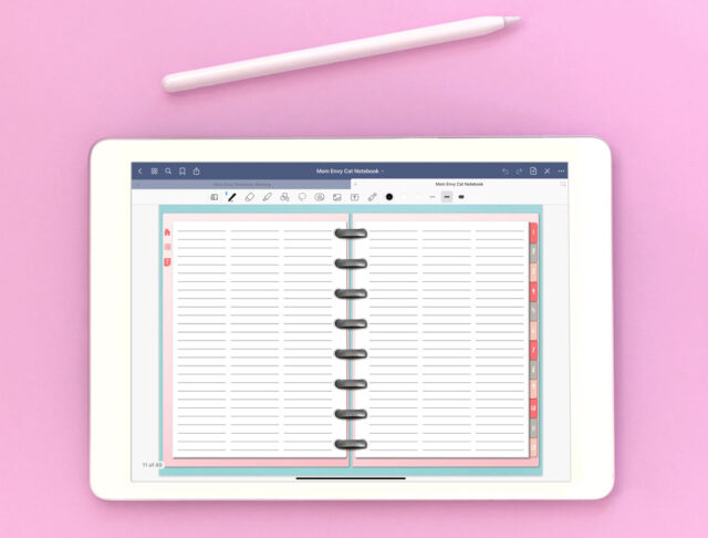 Free Cat Digital Notebook