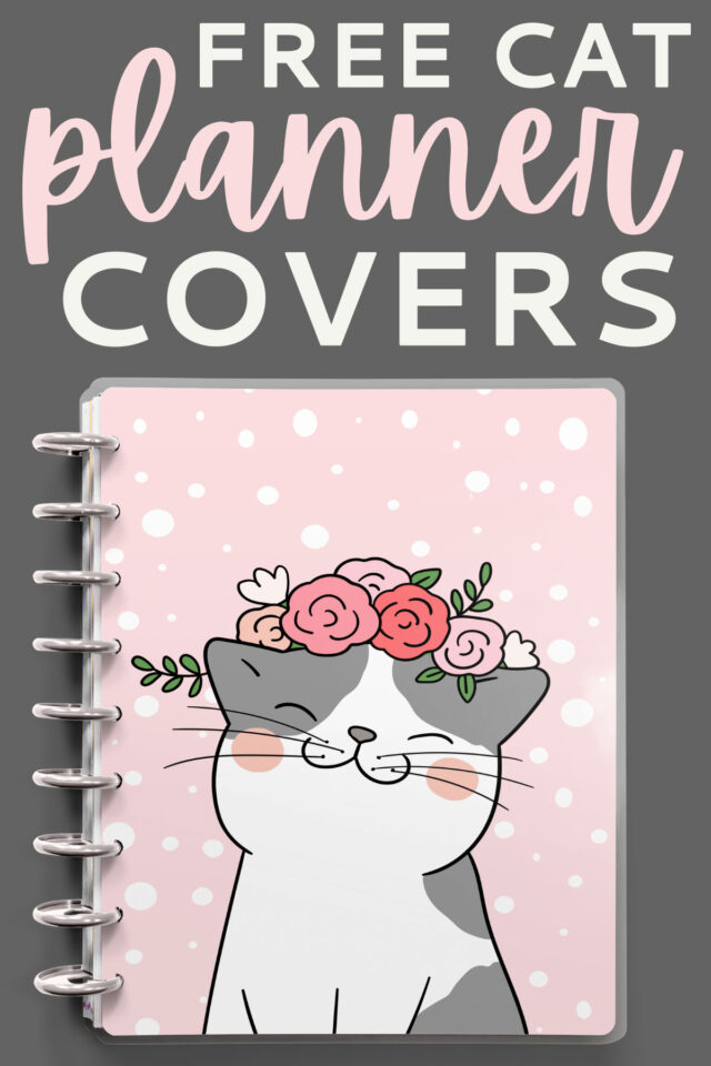 Free Cat Planner Cover Printables