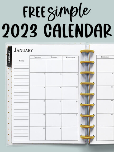 Free 2023 Printable Calendars - Various Styles Included