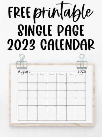 Free 2023 Printable Calendars - Various Styles Included