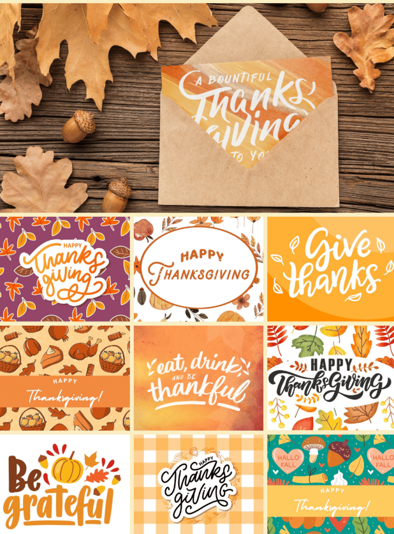 DIY Thanksgiving Cards - Handmade and Printable Thanksgiving Card Ideas