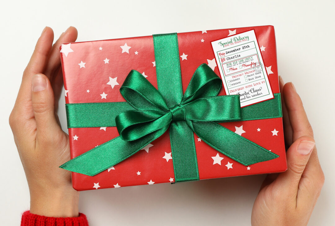 Christmas Tags from Santa Printable Set - Customizable Santa Gift Tags