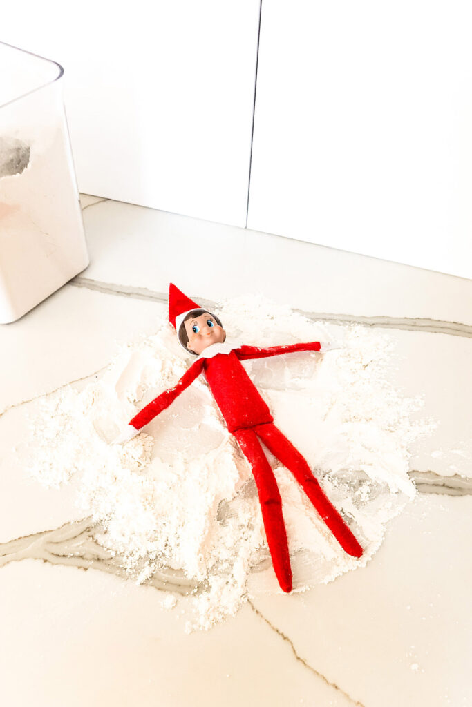 Elf-on-the-Shelf-Ideas-for-Home-Snow-Angels-3 - Mom Envy