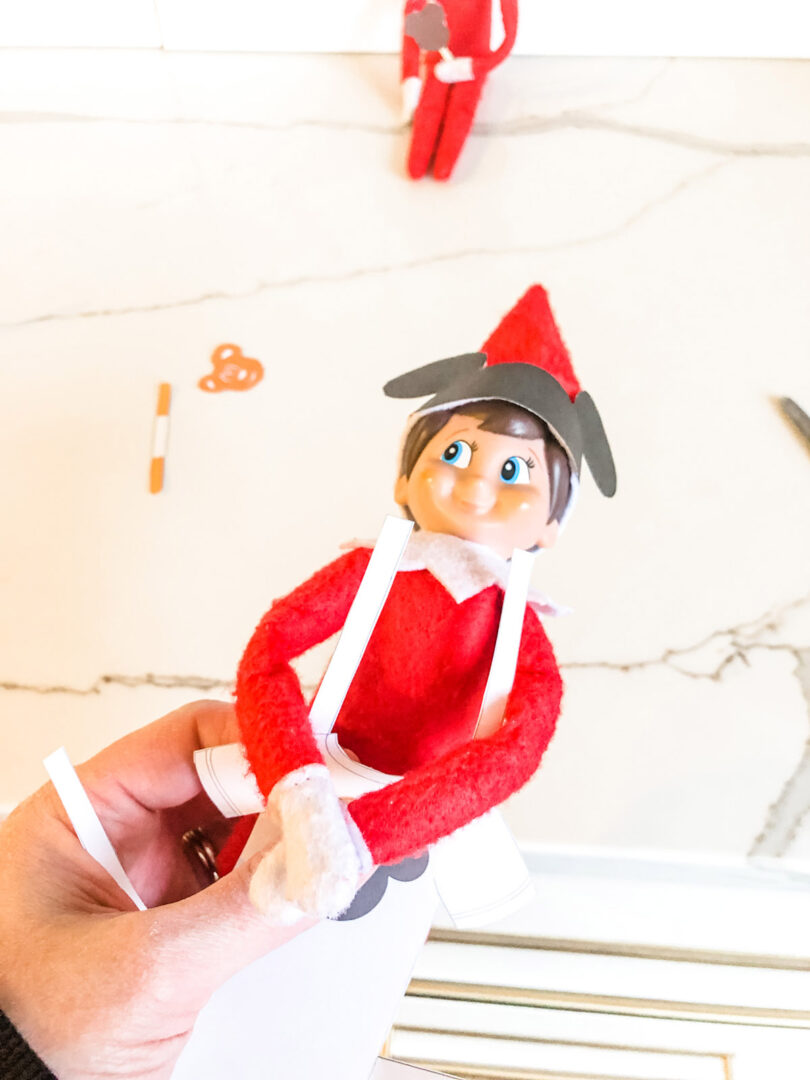 Free Elf on the Shelf Mouse Ears & Snacks Printables