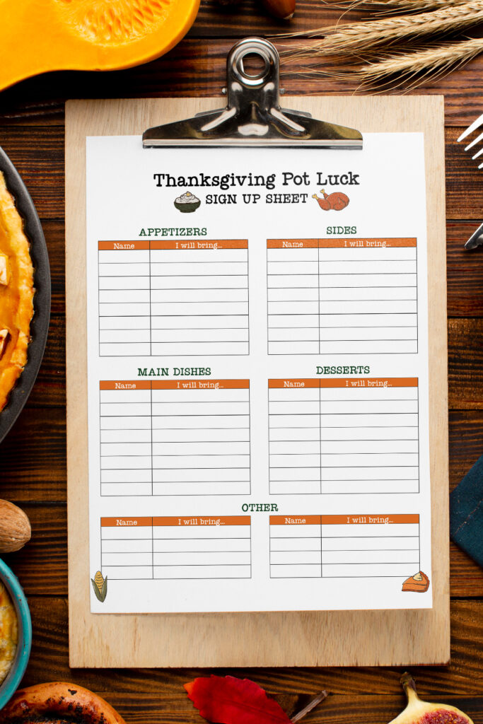Free-Printable-Thanksgiving-Potluck-Sign-Up-Sheet-Pinterest - Mom Envy