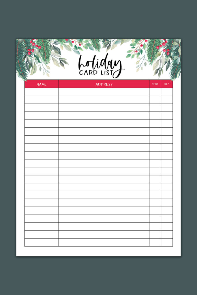 Printable Christmas Planner Pages & Digital Planner Files, too!