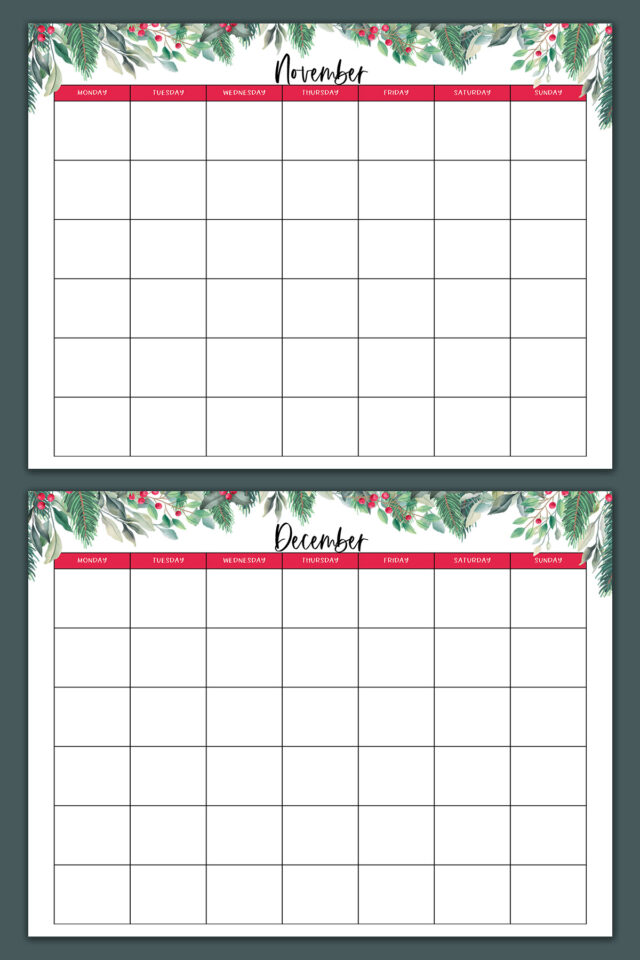 Printable Christmas Planner Pages & Digital Planner Files, too!