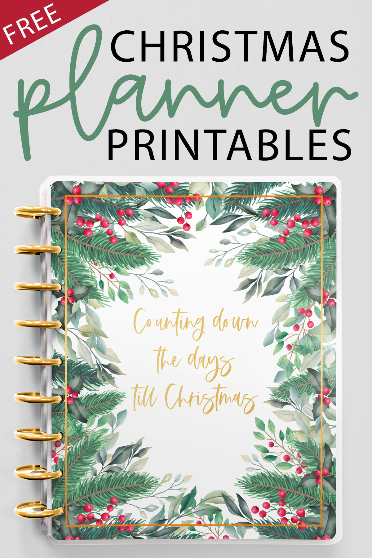 Printable Christmas Planner Pages & Digital Planner Files, too!