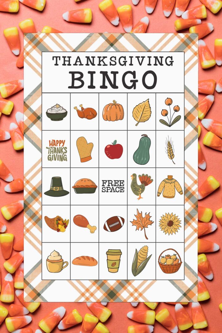 Thanksgiving Bingo Cards Free Printable Set