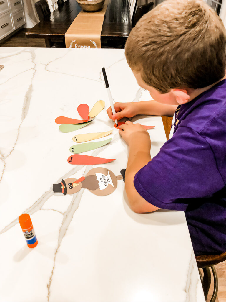 Thanksgiving Thankful Turkey Printable