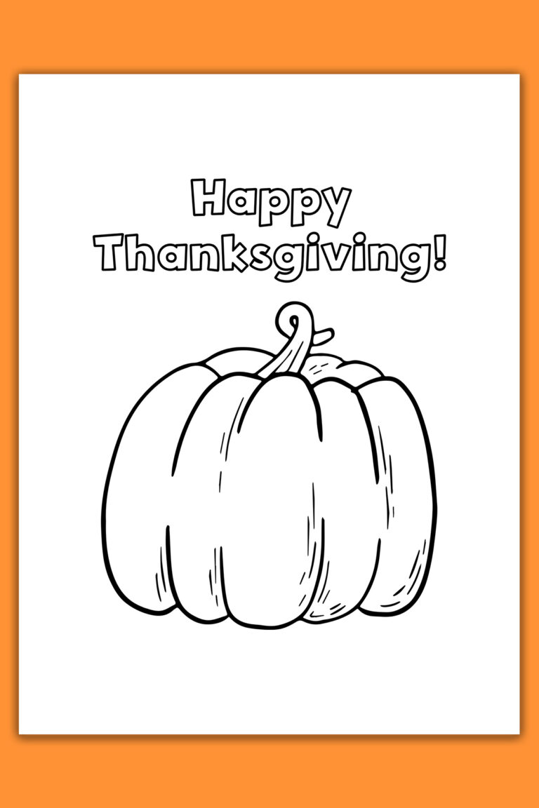 Thanksgiving Cards Coloring Pages - 10 Free Cards Included