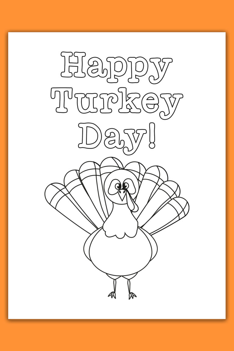 Thanksgiving Cards Coloring Pages - 10 Free Cards Included