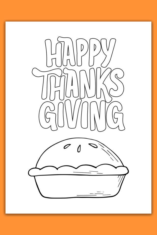 Thanksgiving Cards Coloring Pages - 10 Free Cards Included