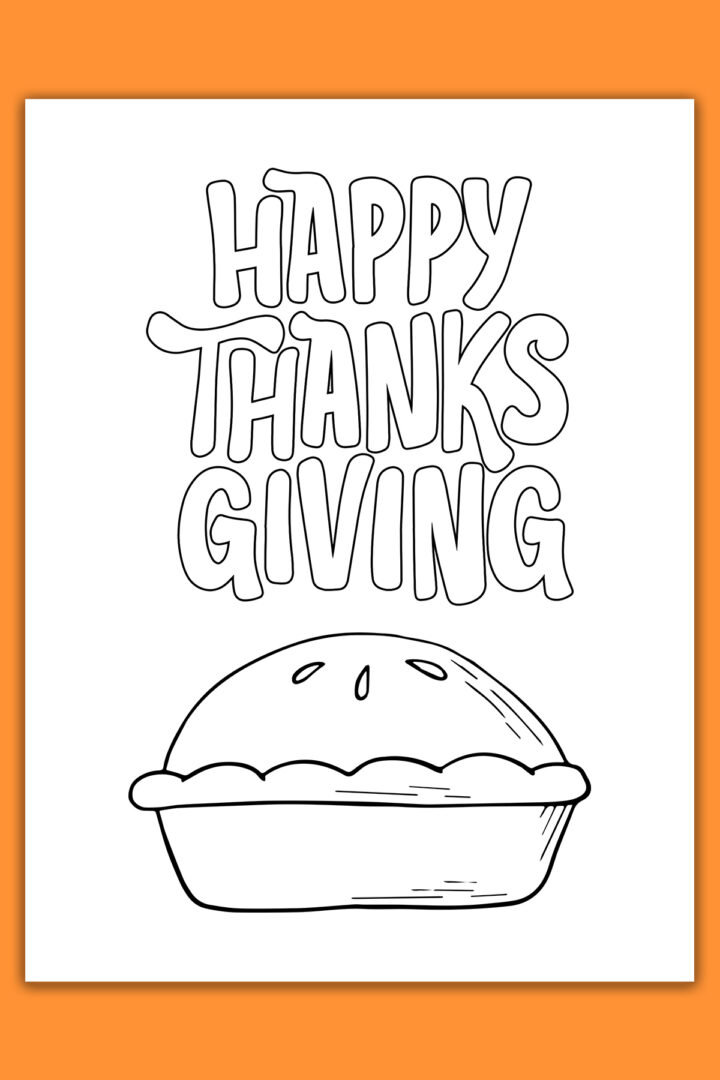 Thanksgiving Cards Coloring Pages - 10 Free Cards Included