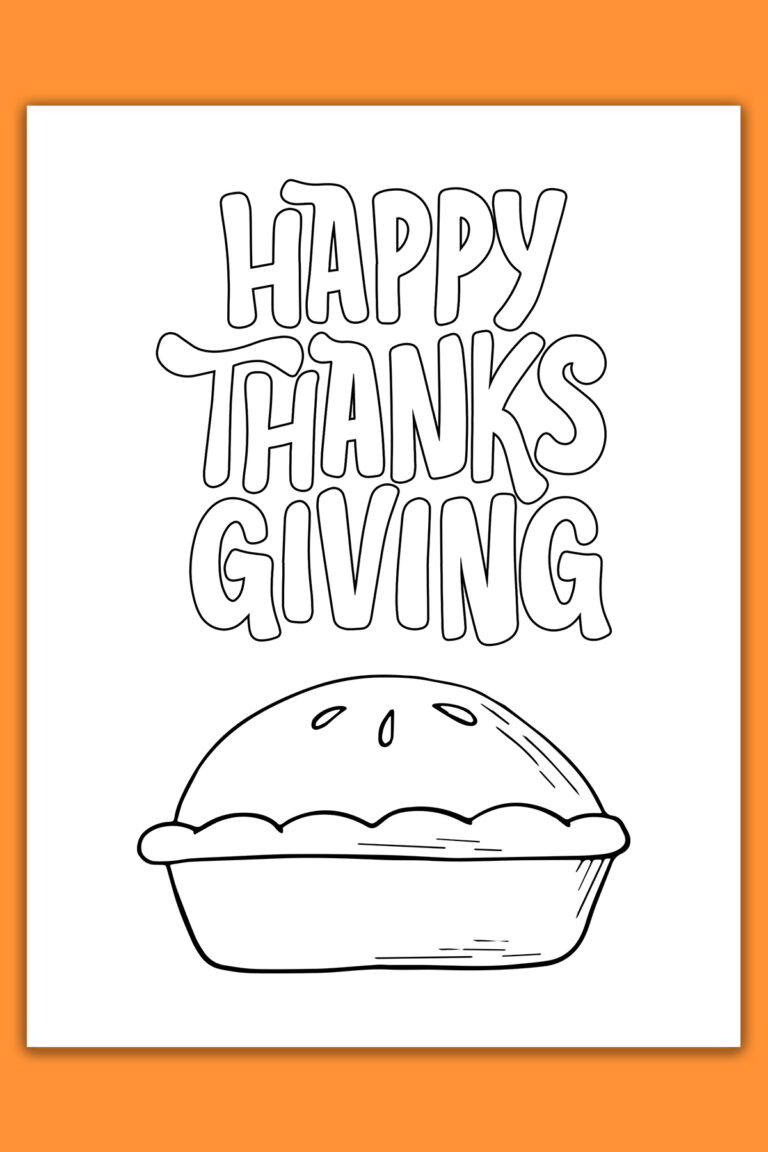 Thanksgiving Cards Coloring Pages - 10 Free Cards Included