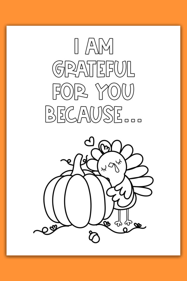 Thanksgiving Cards Coloring Pages - 10 Free Cards Included